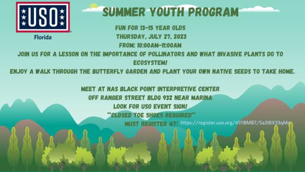 Summer Youth Programming- Pollination and Invasive Plants • USO Florida